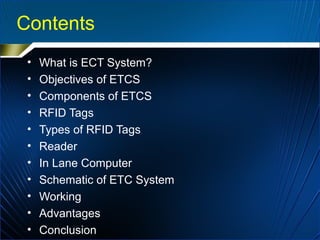Electronic Toll Collection System | PPT