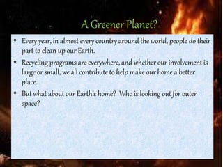 WHAT IS SPACE DEBRIS???? | PPTX