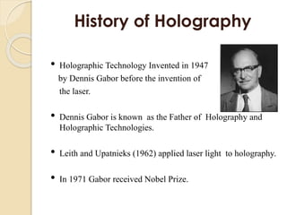 Technology of Holographic Projection | PPTX