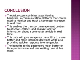 Automatic vehicle locator | PPTX