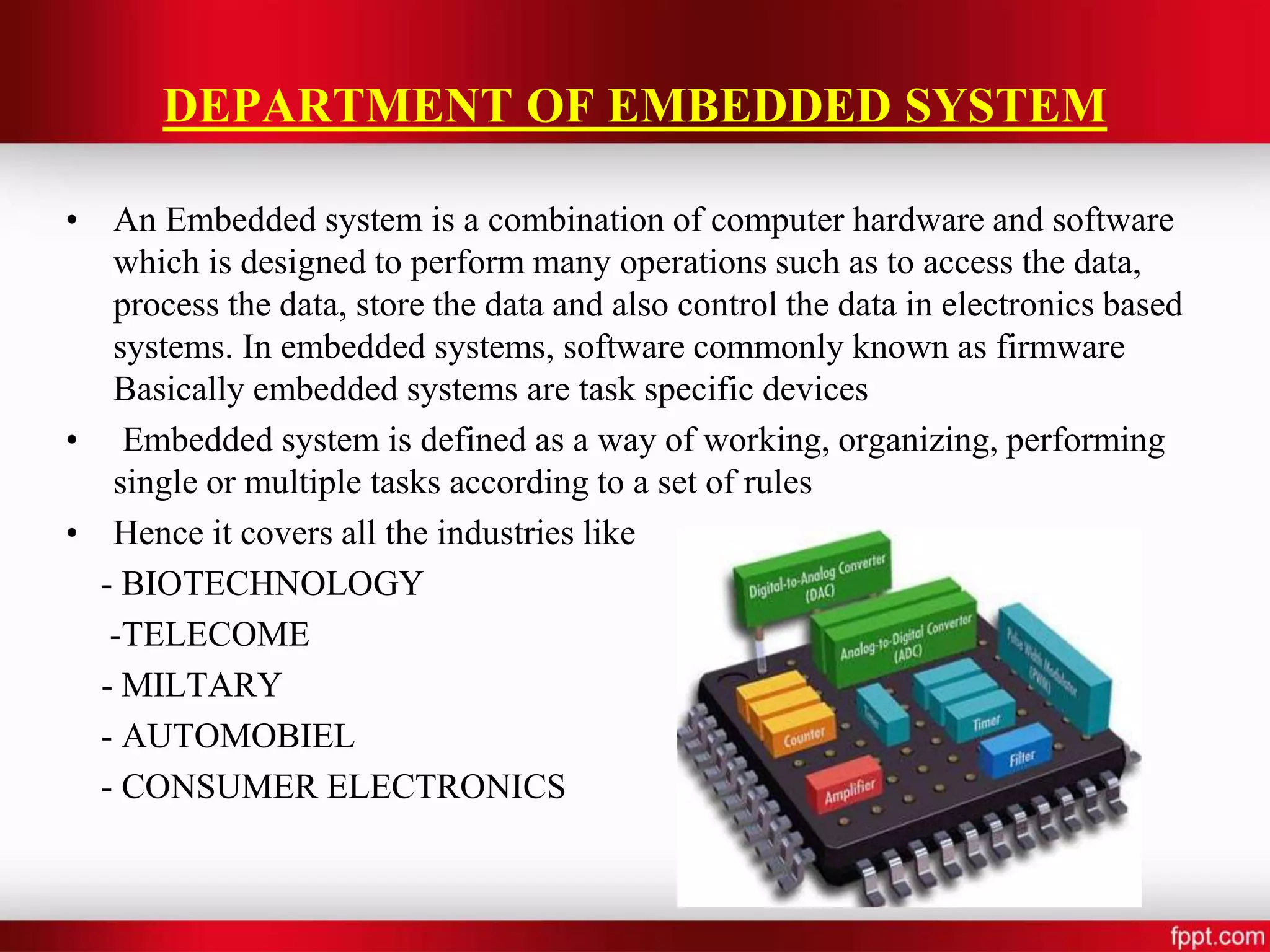 Embedded System PPT | PPTX | Computer Peripherals | Computing