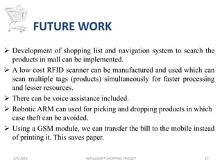 Intelligent shopping cart | PPTX