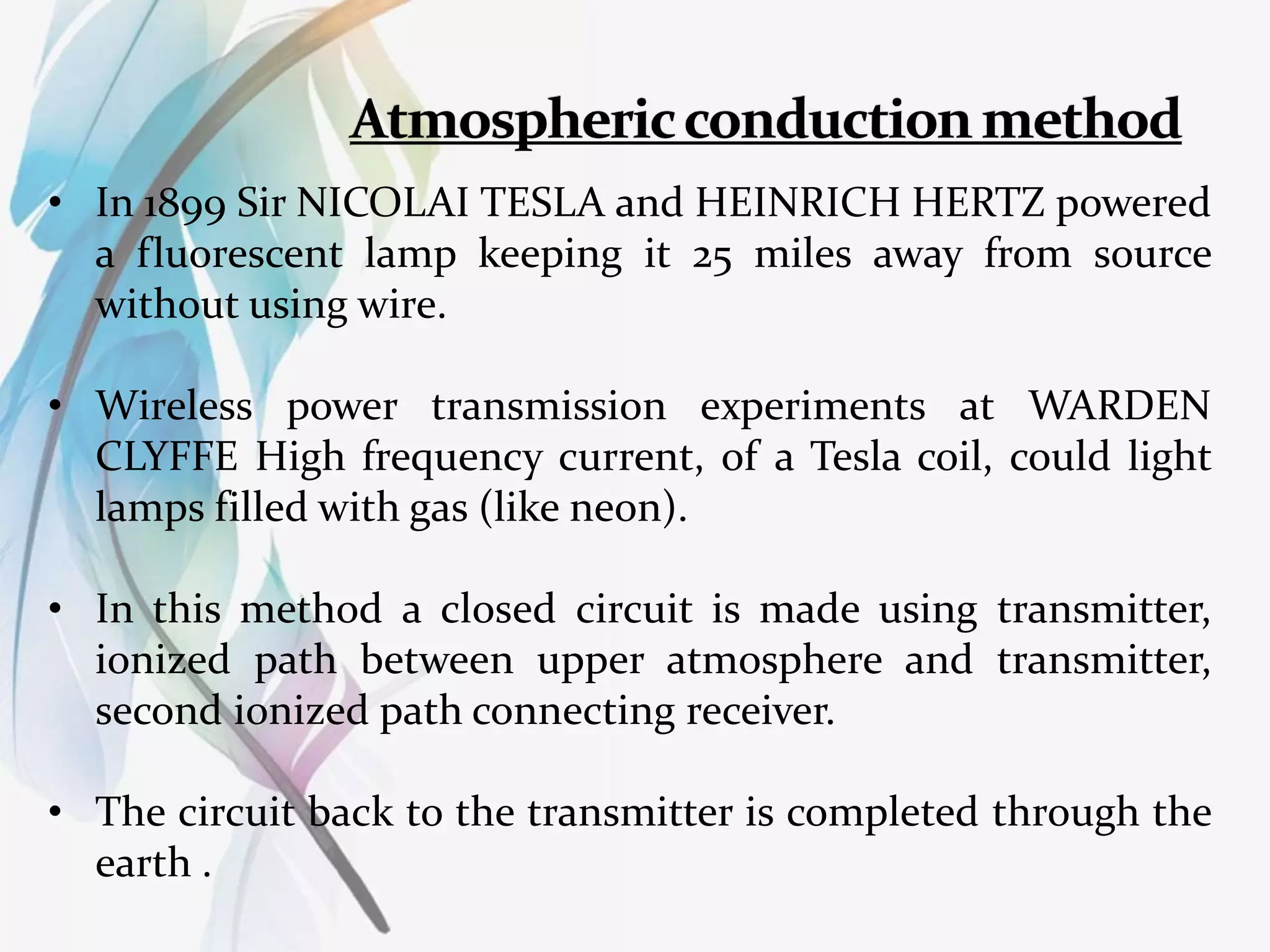 WIRELESS ENERGY TRANSMISSION | PPTX