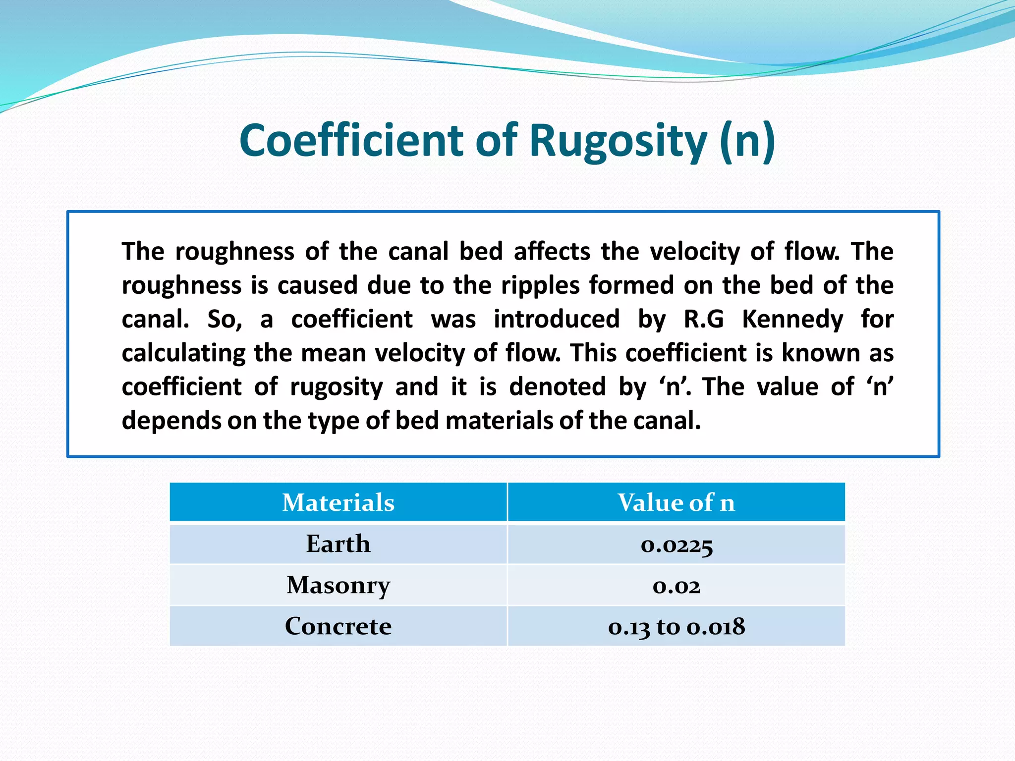 Unlined Canal design | PPTX