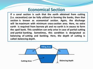 Unlined Canal design | PPTX
