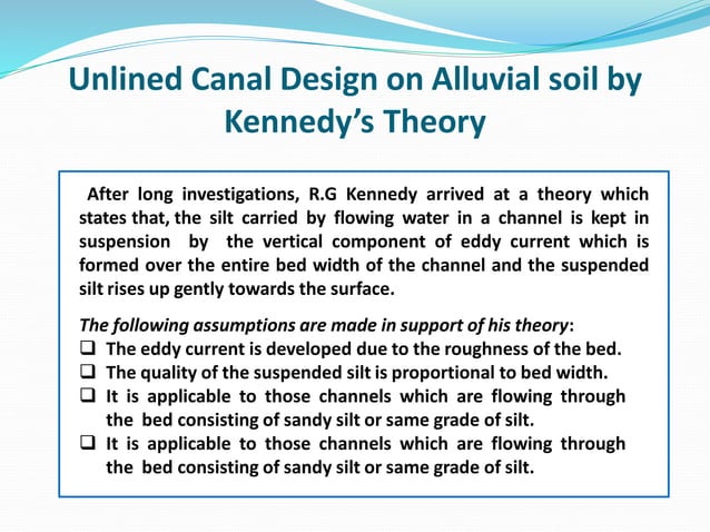 Unlined Canal design | PPTX