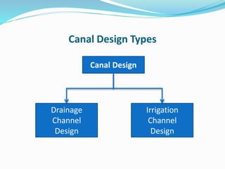 Unlined Canal design | PPTX