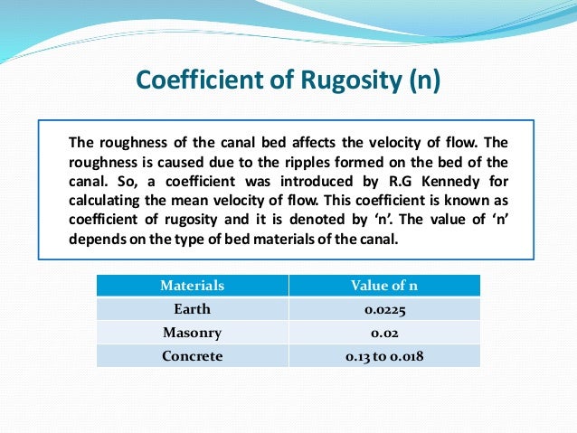 Unlined Canal design