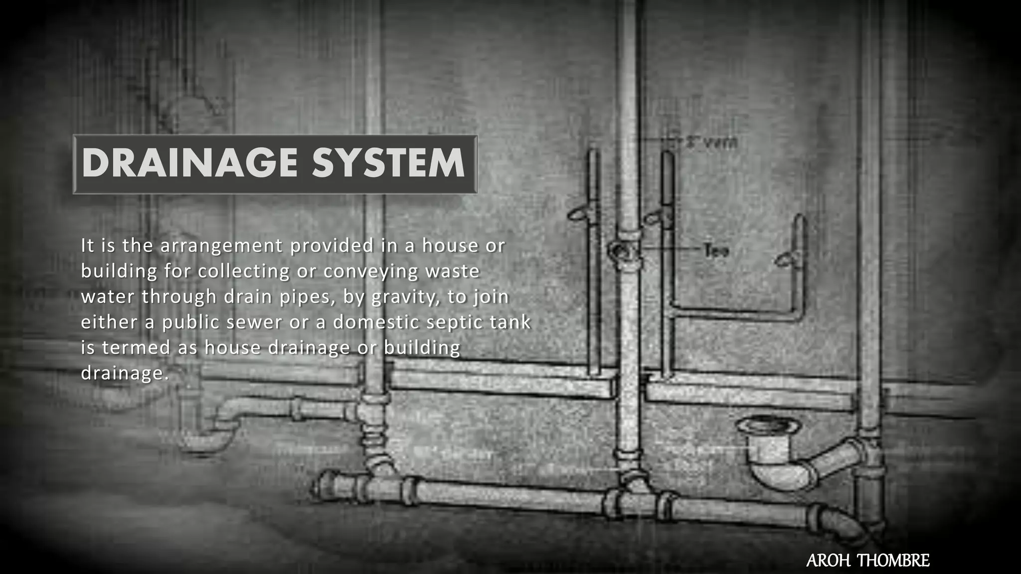 Drainage System For a Building | PPTX