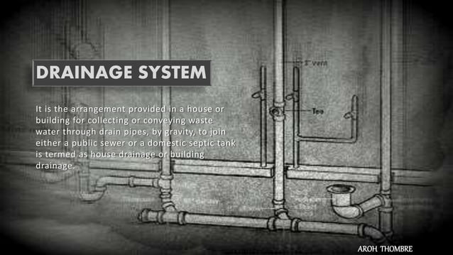 Drainage System For a Building | PPTX