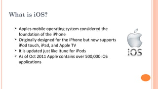 iOS - Overview of Mobile Application Developement | PPT