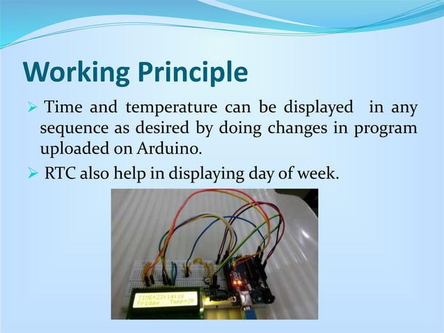 Arduino Based Time And Temperature Display