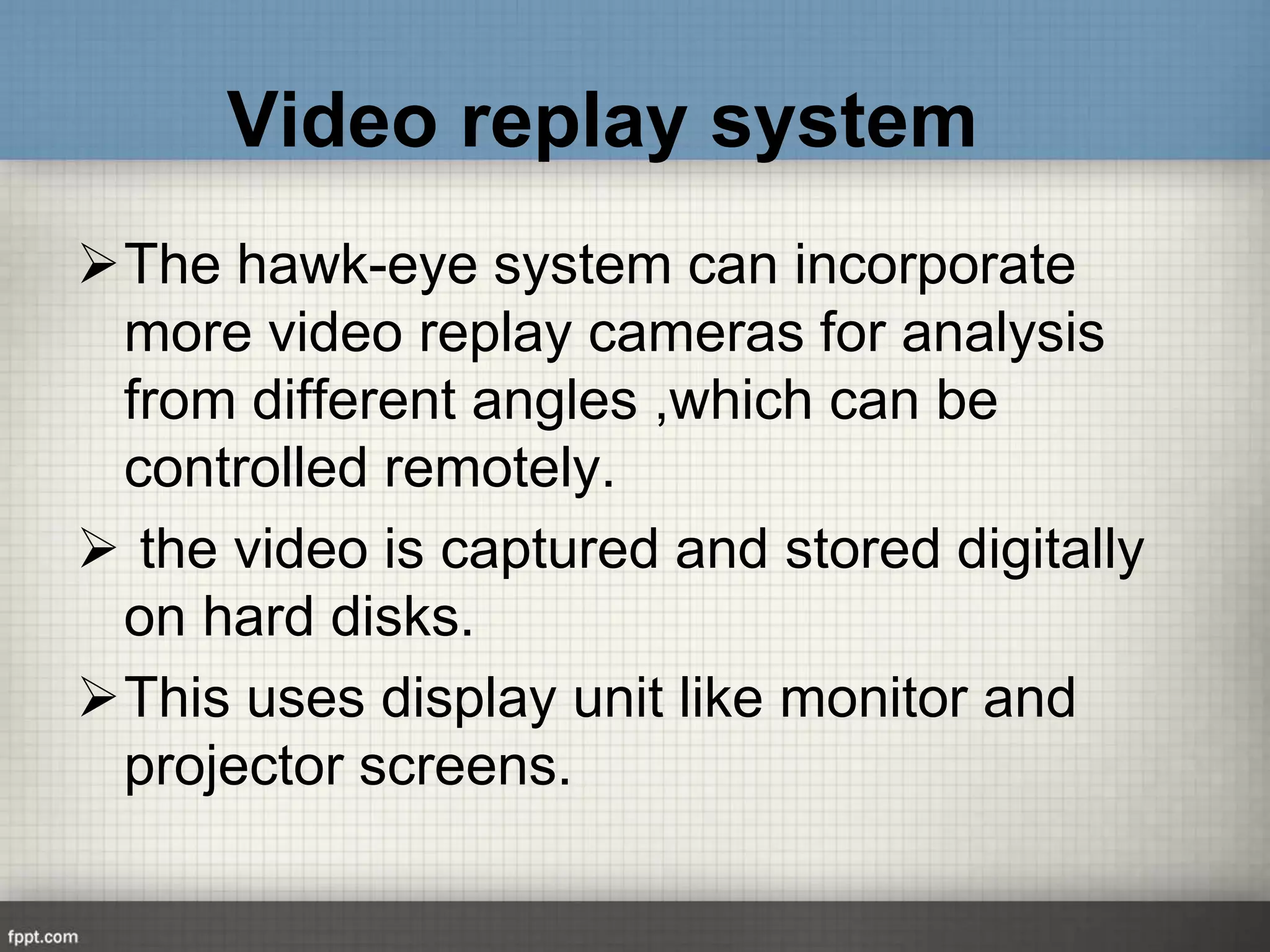 hawk eye technology | PPTX