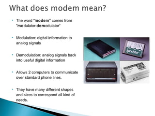 Modem Technologies | PPT