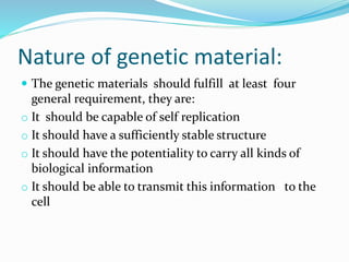 DNA as a genetic material | PPTX
