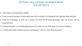Perovskite Solar Cell | PPTX