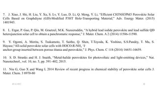 Perovskite Solar Cell | PPTX
