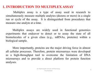 multi plex assay | PPTX