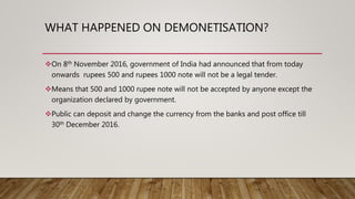 demonetisation | PPT