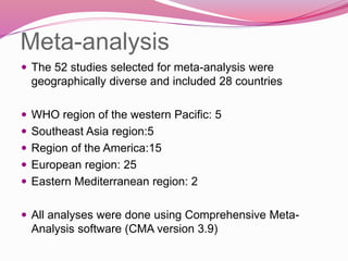 systematic review and metaanalysis | PPTX