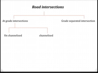 INTERSECTIONS IN TRAFFIC ENGINEERING | PPTX