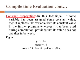 Code Optimizatoion | PPT