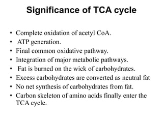 TCA CYCLE | PPTX