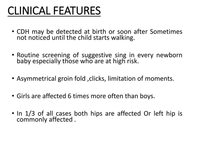 CDH AND DDH | PPTX | Pregnancy | Reproductive Health