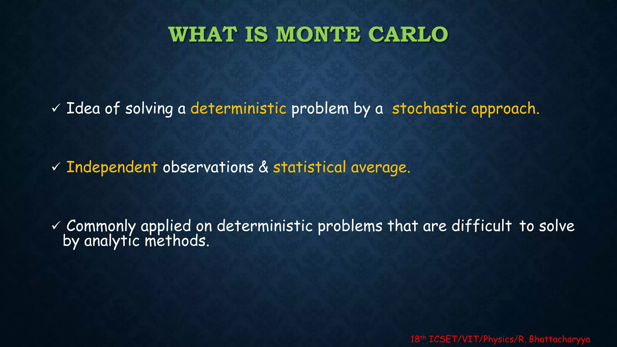 Monte Carlo Simulation Of Ising Model For Ferromagnetic Materials Pptx