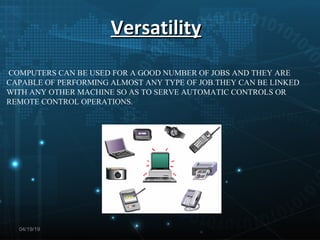 Characteristics of Modern computer | PPT