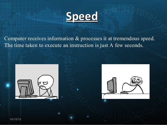 Characteristics of Modern computer