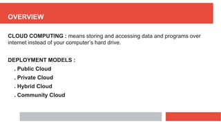 Performance issues in Cloud Computing | PPT
