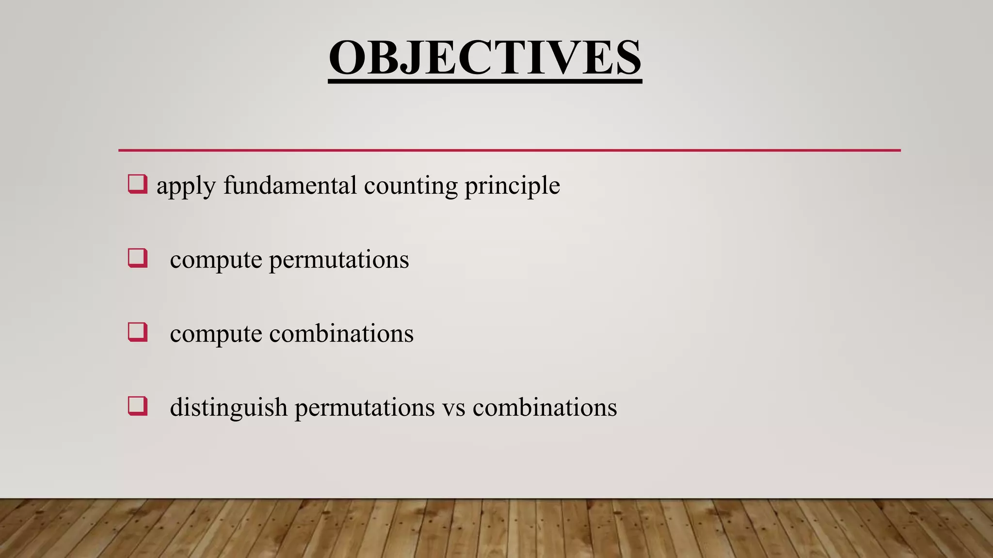 permutation and combination | PPTX