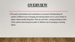 permutation and combination | PPTX