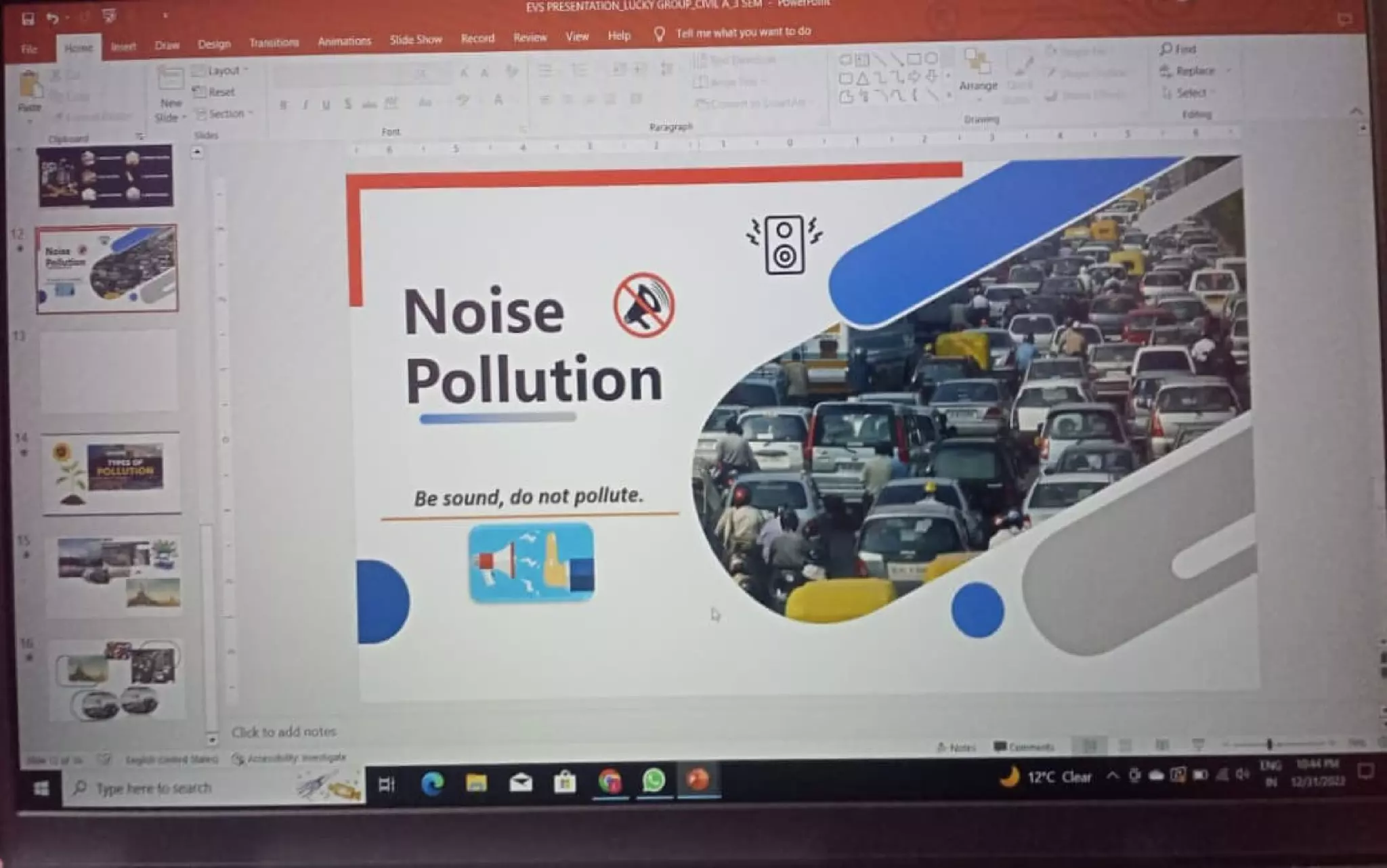 Ppt for impact of noise pollution | PPT
