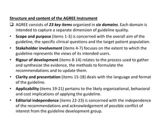 Development and Evaluation of clinical practice guideline (CPG) in ...