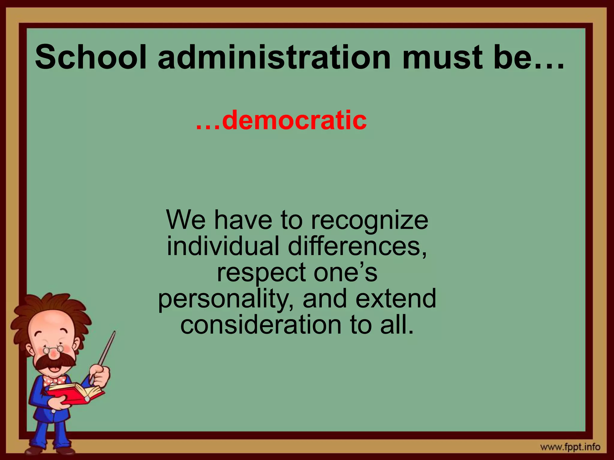 Function and principles of school administration | PPTX