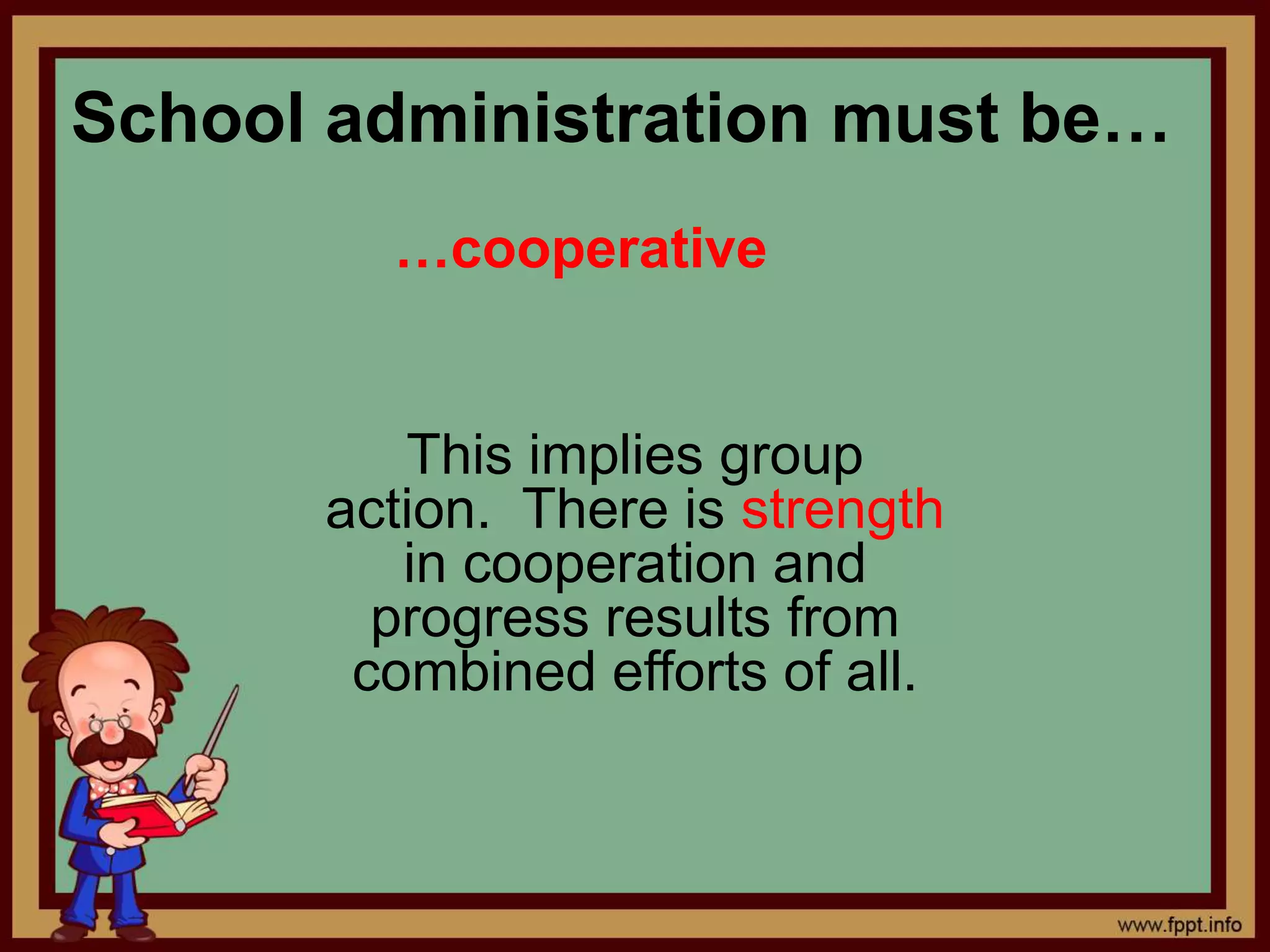 Function and principles of school administration | PPTX