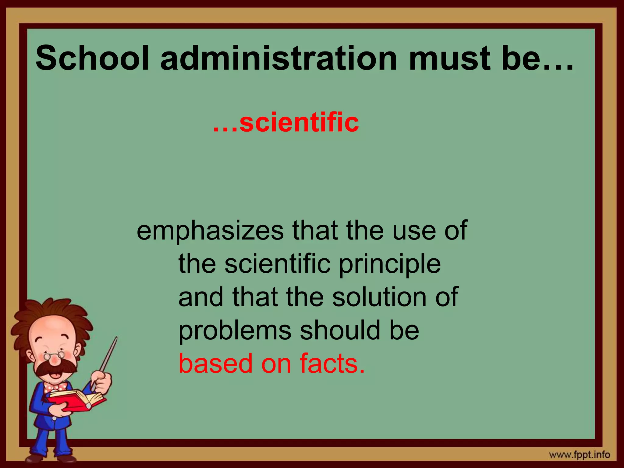 Function and principles of school administration | PPTX