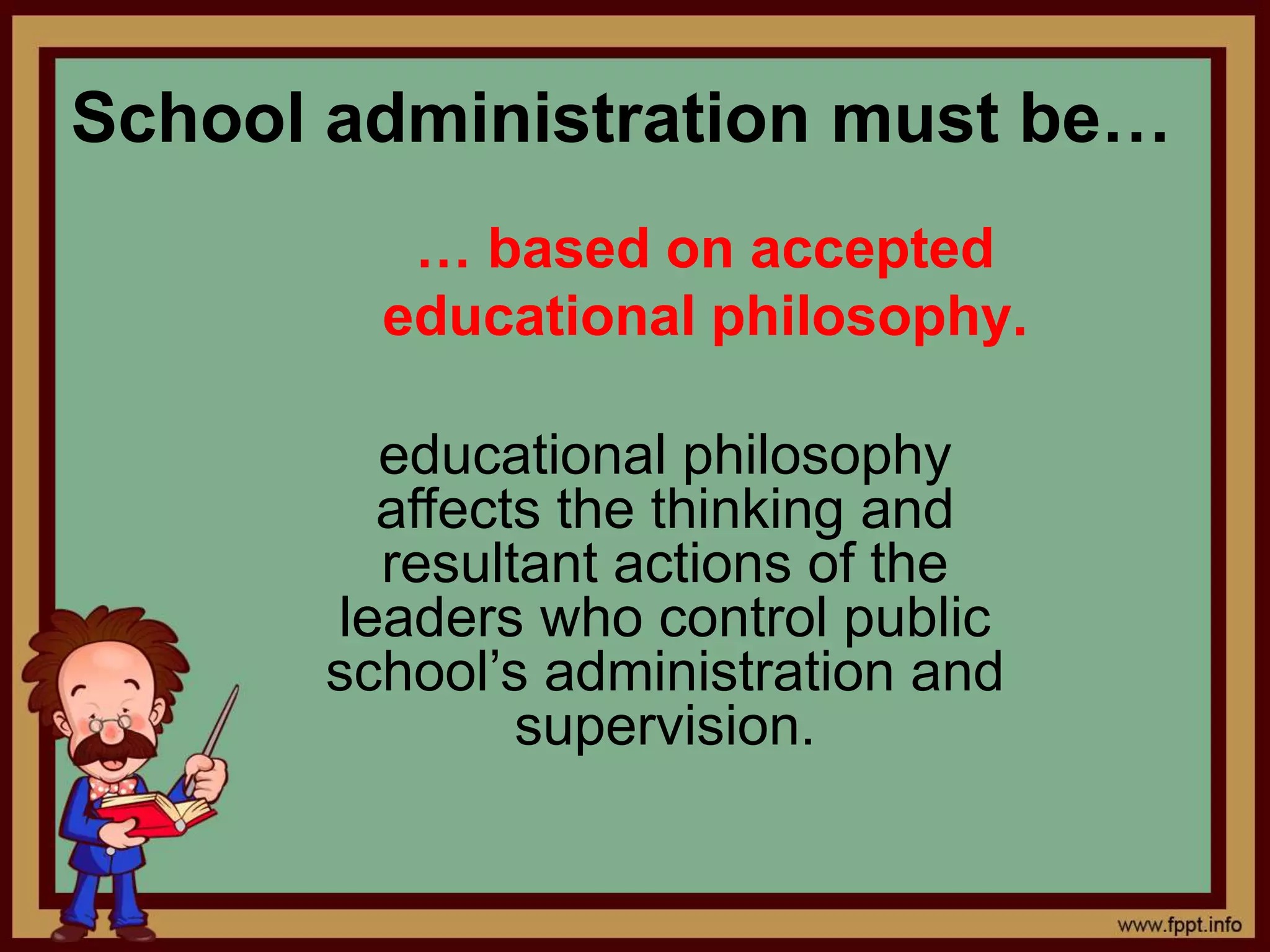 Function and principles of school administration | PPTX