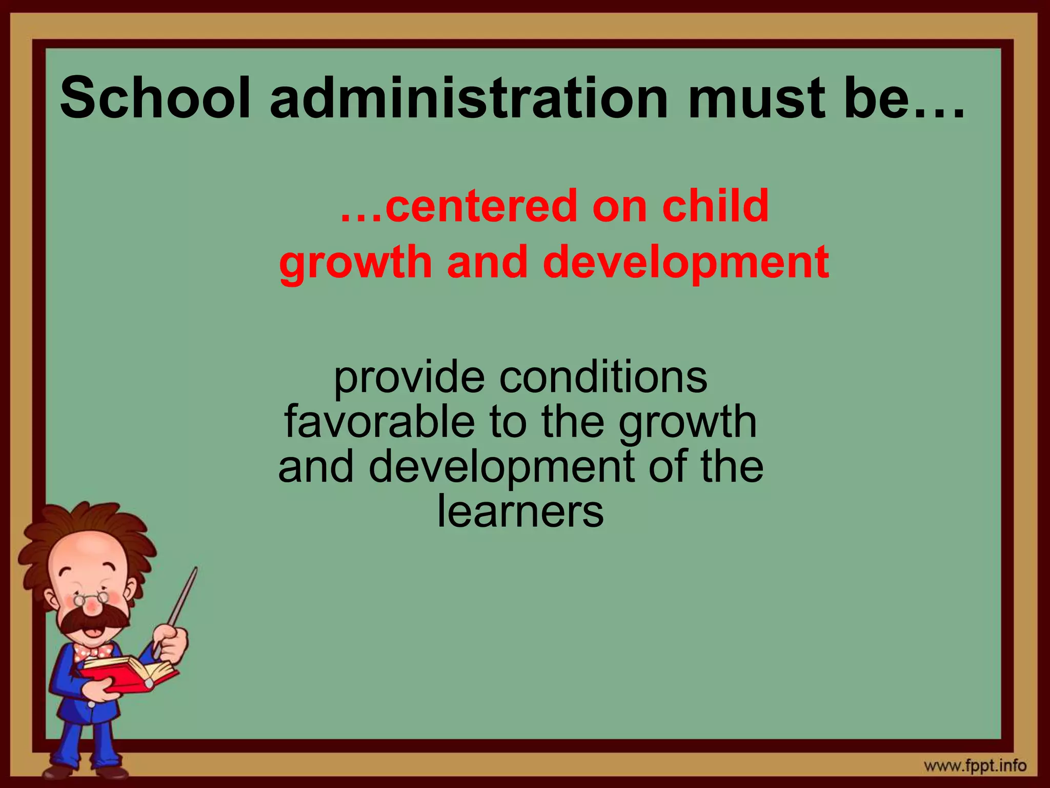 Function and principles of school administration | PPTX