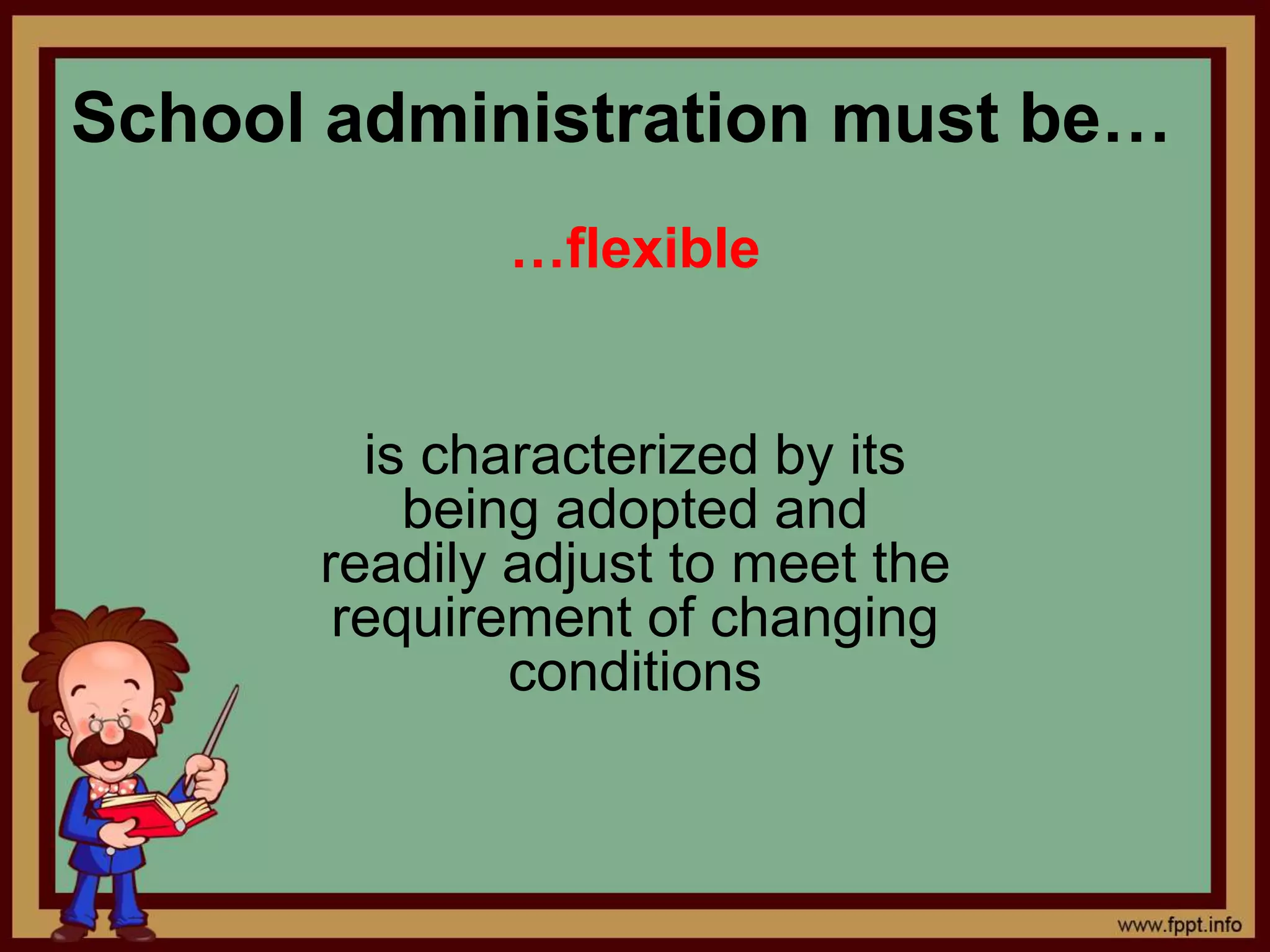 Function and principles of school administration | PPTX
