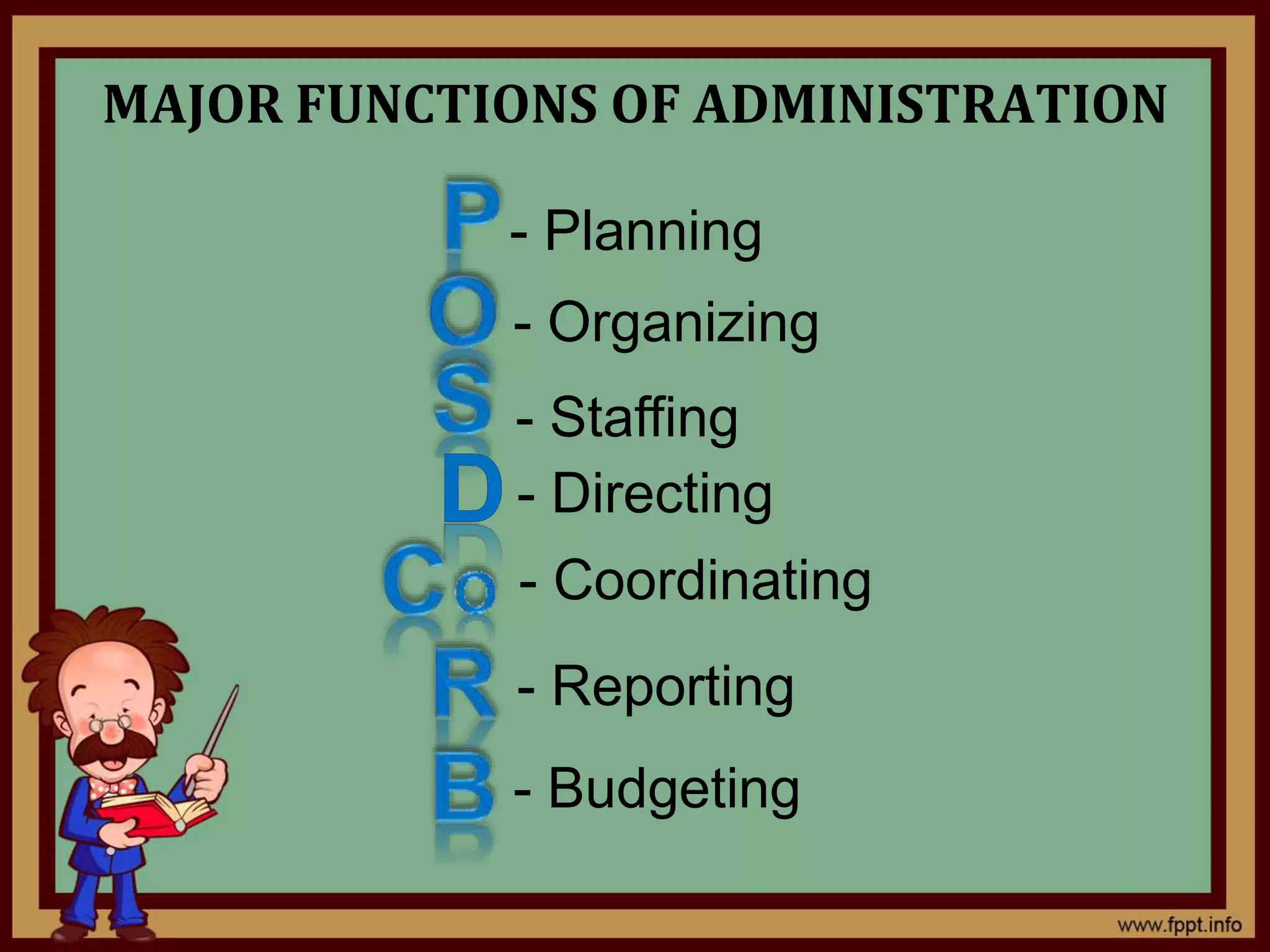 Function and principles of school administration | PPTX
