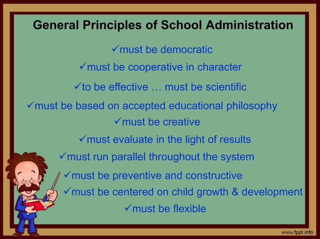 Function and principles of school administration | PPTX | Professional ...