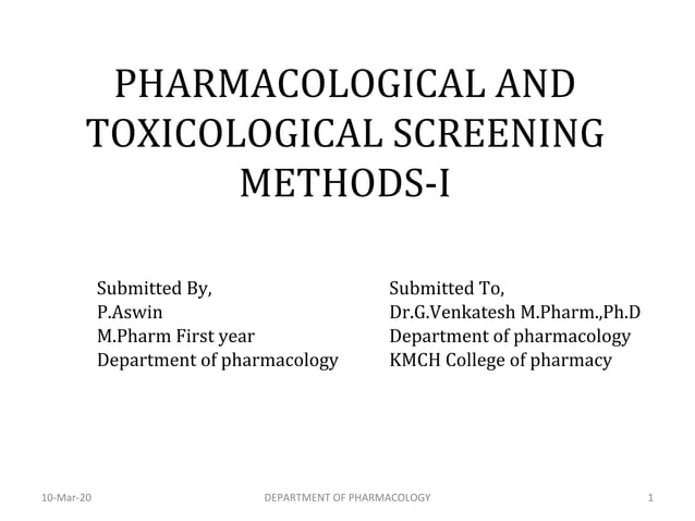 pharmacological Preclinical screening of antidiarrheal and Laxatives | PDF | Digestive Disorders ...