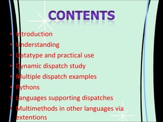 multiple dispatch(OOPs concepts) | PPT