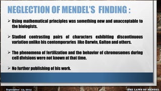 THE LAWS OF MENDEL | PPT