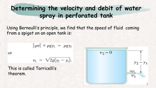 Bernoulli's Principle and its applications | PPTX