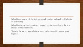 Effects of school, community and teacher B.Ed (Hons) | PPTX