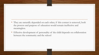 Effects of school, community and teacher B.Ed (Hons) | PPTX